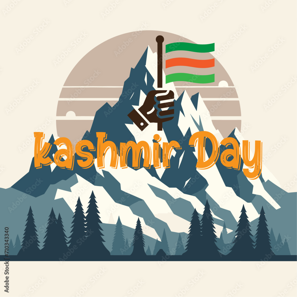 kashmir day calligraphy , kashmir day typography , kashmir day ...