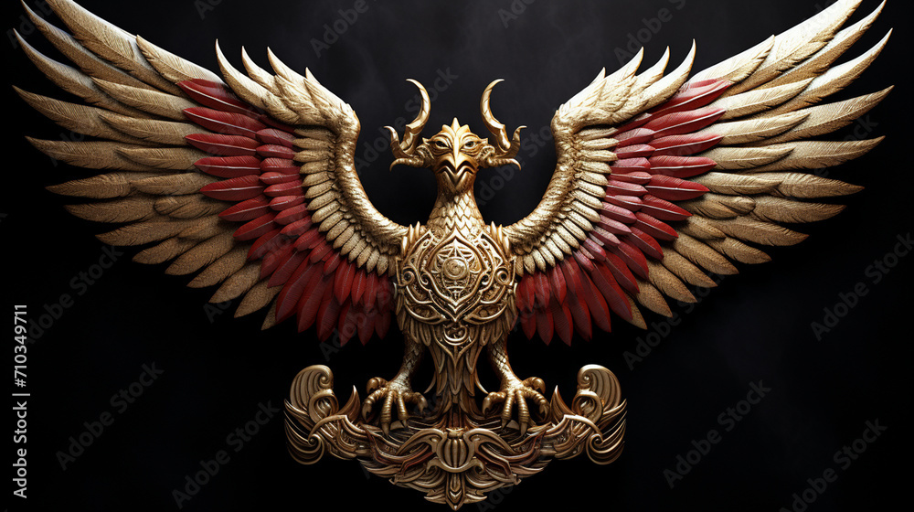 Garuda Pancasila bird logo without background, Generate AI. Stock ...