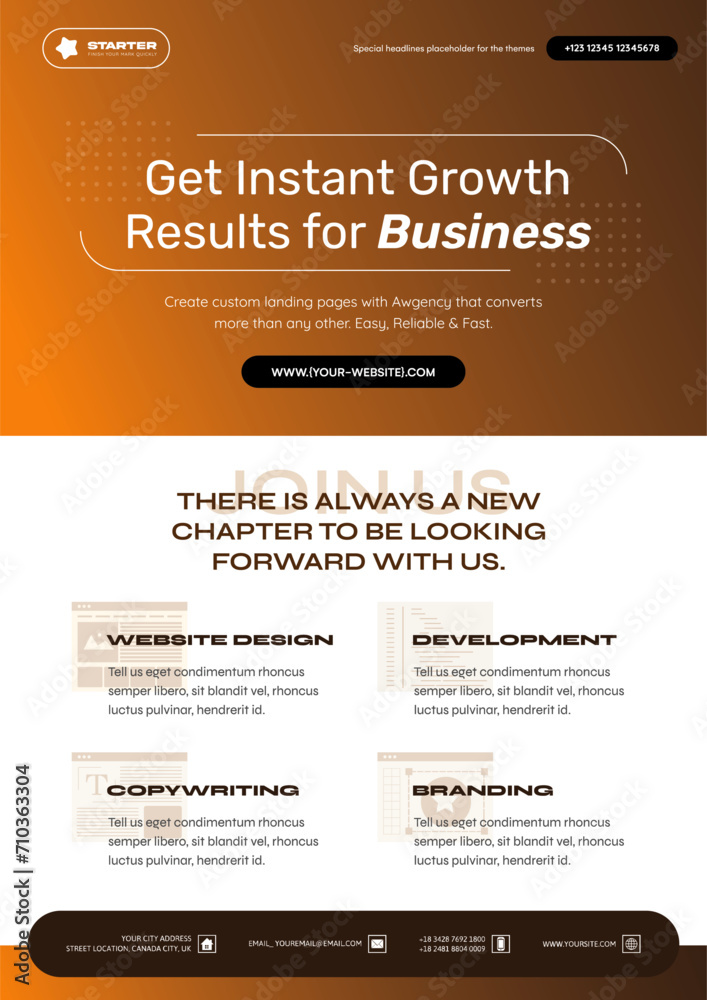 Modern Design of Starter Pack Marketing Templates - social media feed ...