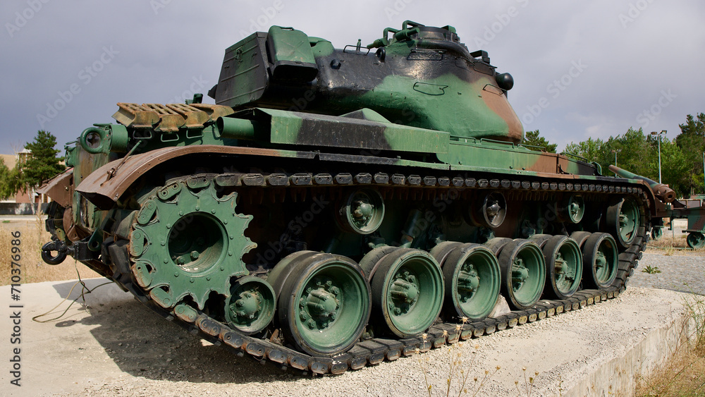 Erzurum, TURKEY - 08 23, 2023: Tanks and heavy artillery weapons from ...