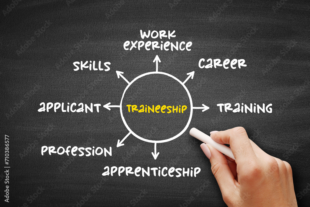 Traineeship - period when someone is trained in the skills needed for a ...