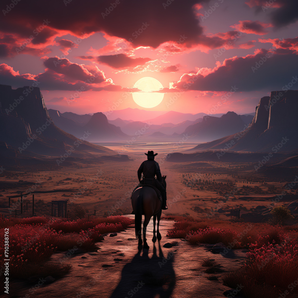Red Dead Redemption 2 Cinematic and dramatic Wallpaper ai generated ...