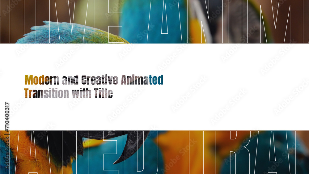 Modern and Creative Animated Transition with Title Stock Template ...