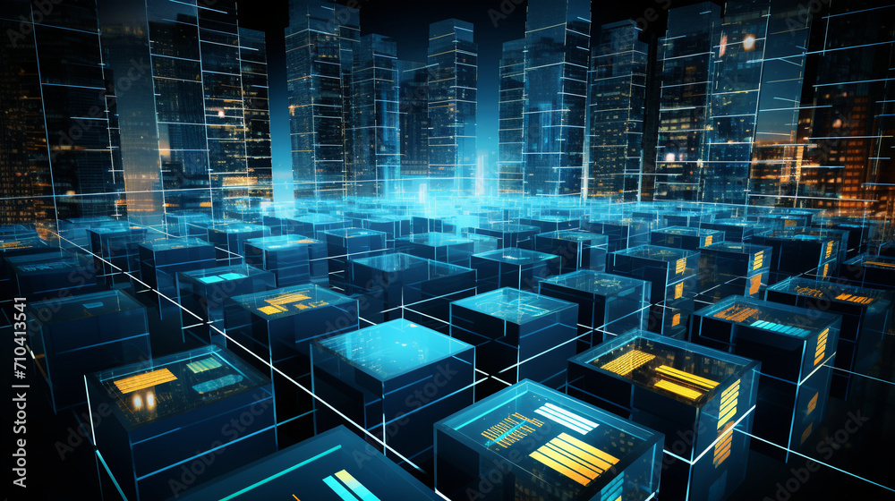 Digital Nerve Center: High-Operation Mode in the Data Center Room Stock ...