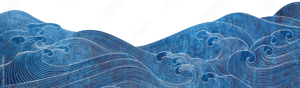 Japanese background with watercolor texture painting element vector ...