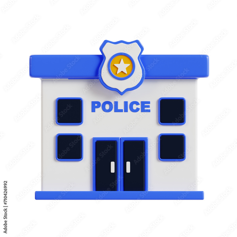 3D Police Office Model Ensure Safety in Law Enforcement Buildings. 3d ...