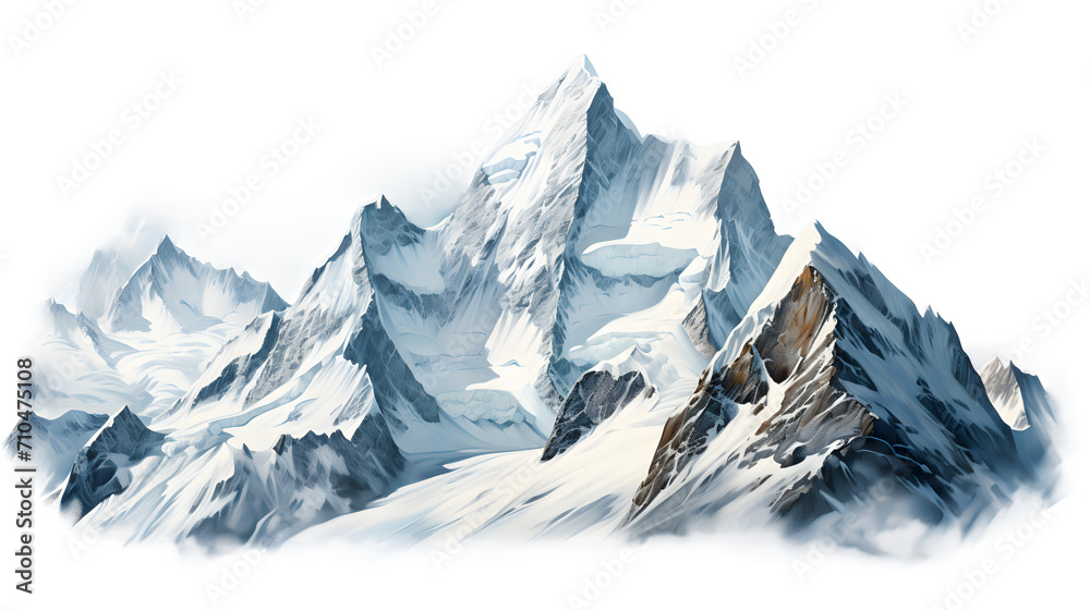 ภาพประกอบสต็อก mountains in the snow, Mountain, PNG, Transparent, No ...