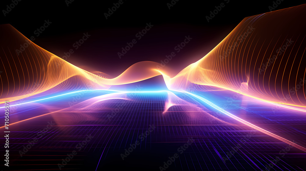 Future technology lines background, abstract future technology ...