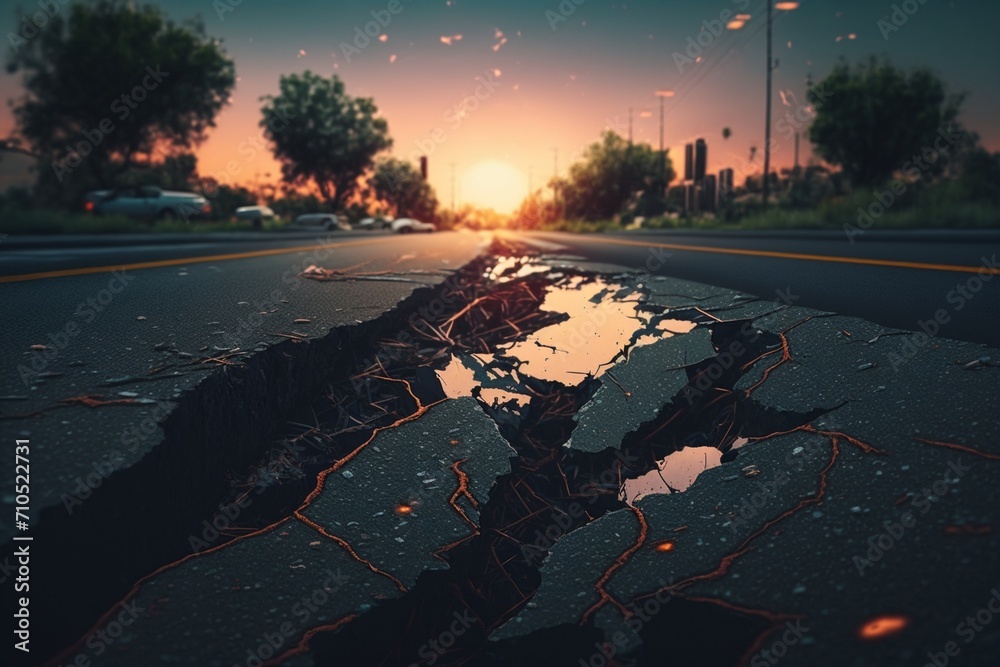 Nature's Fury Unleashed: Aftermath of an Earthquake, Earth Split and ...