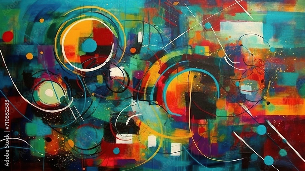 Backdrop of Stained glass swirl pattern of color fragments on the ...