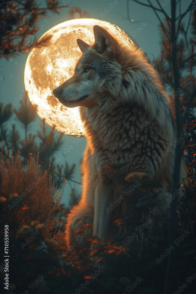 A conceptual animation frame of a wolf slowly shedding its lamb ...