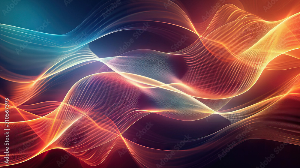 Abstract Light Patterns: An illustration of abstract patterns created ...