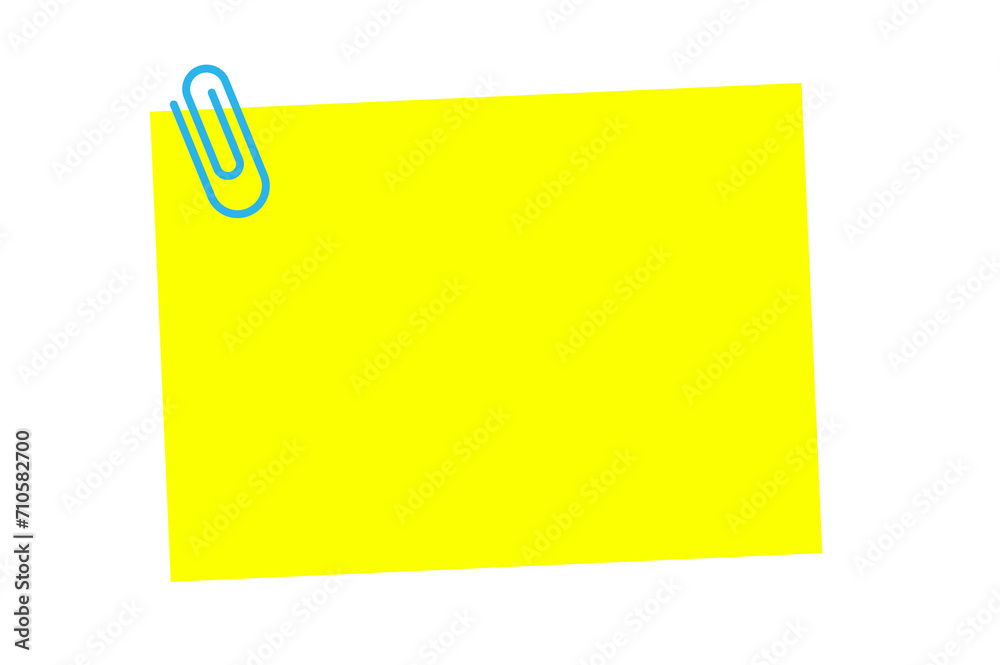 Notizzettel in Geld mit einer Büroklammer Stock-Illustration | Adobe Stock