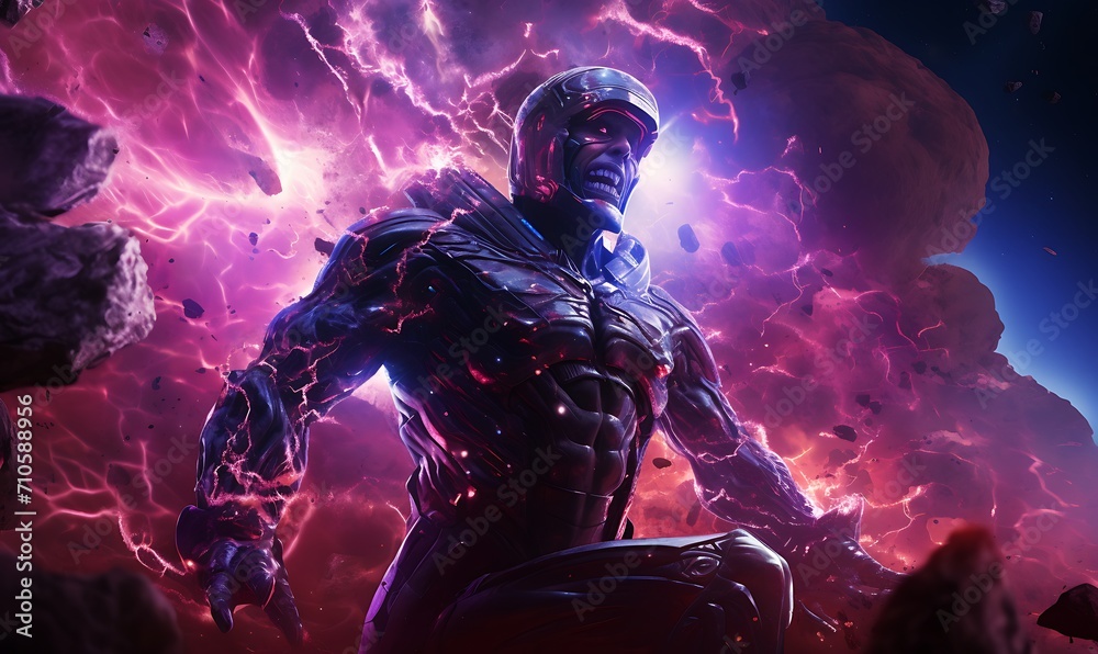 Synthwave galaxy being eaten by Galactus, HDR, cinematic, ultrawide ...