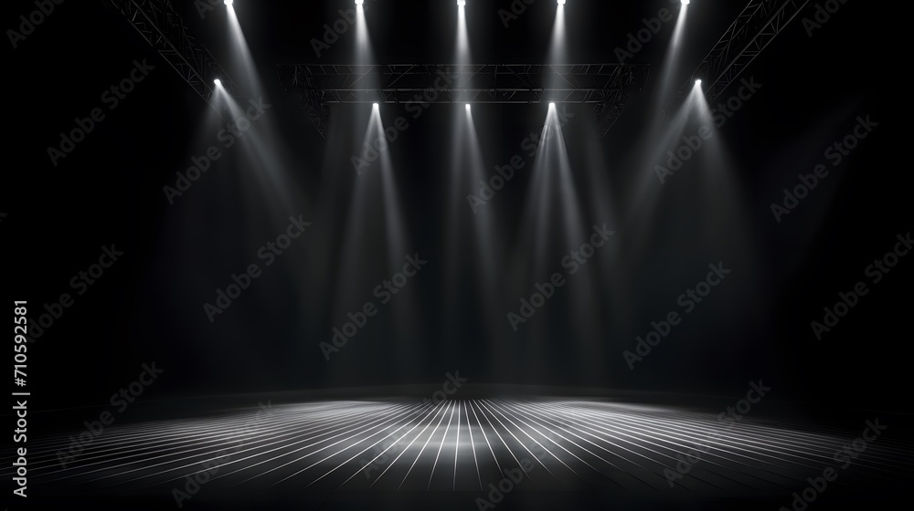 Artistic performances stage light background with spotlight illuminated ...