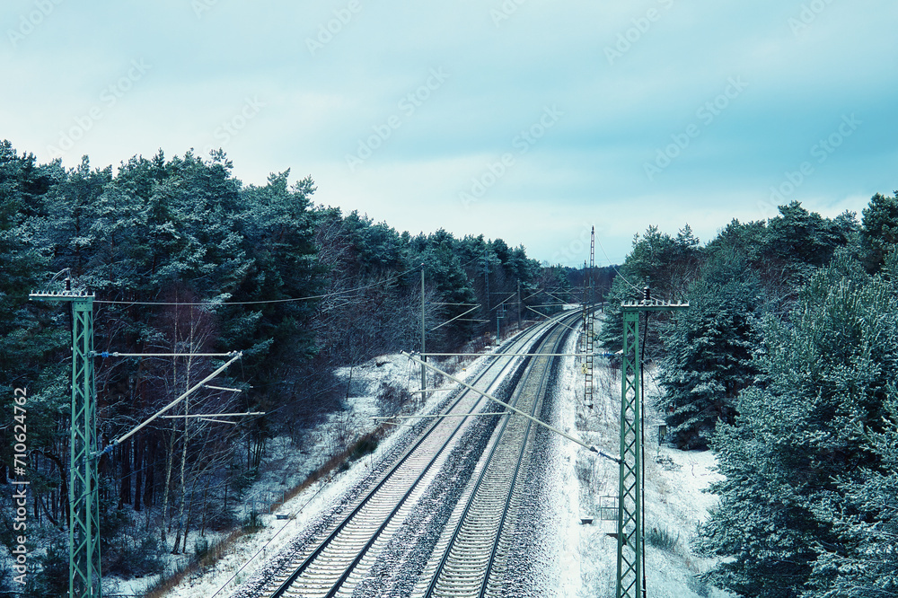 Bahn - Gleis - Schiene - Winter - Rails - Snow - Rail Track - Cold ...