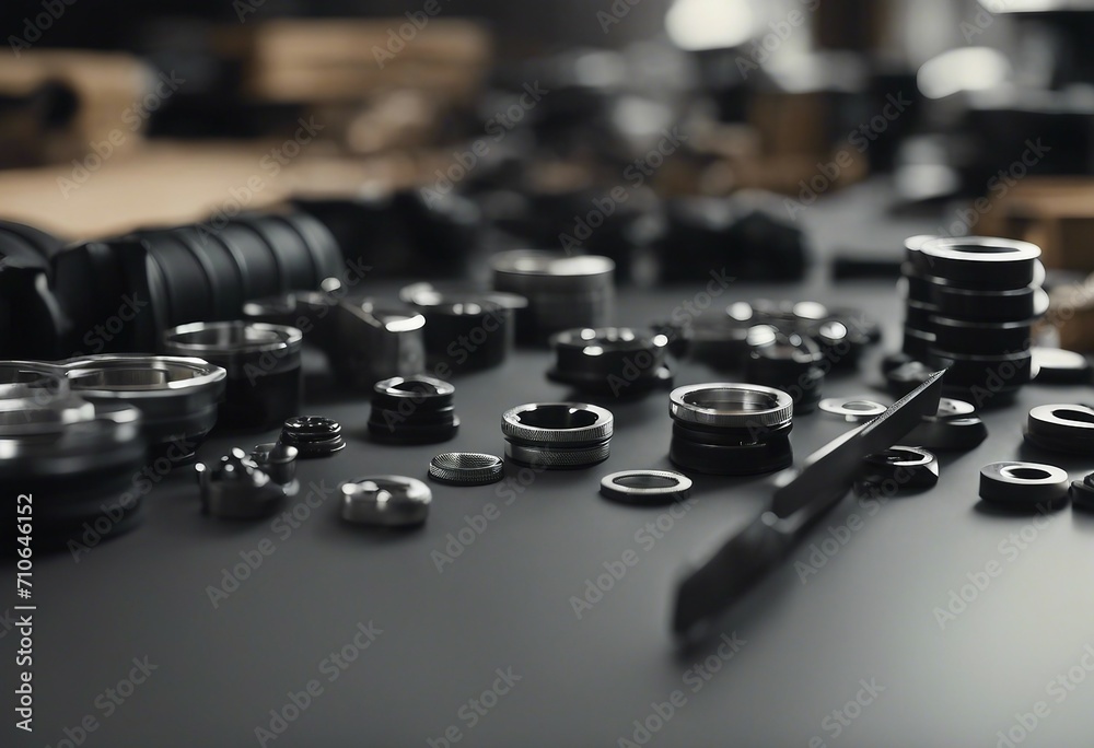 Golf club making Golf club components on a work desk or work bench ...