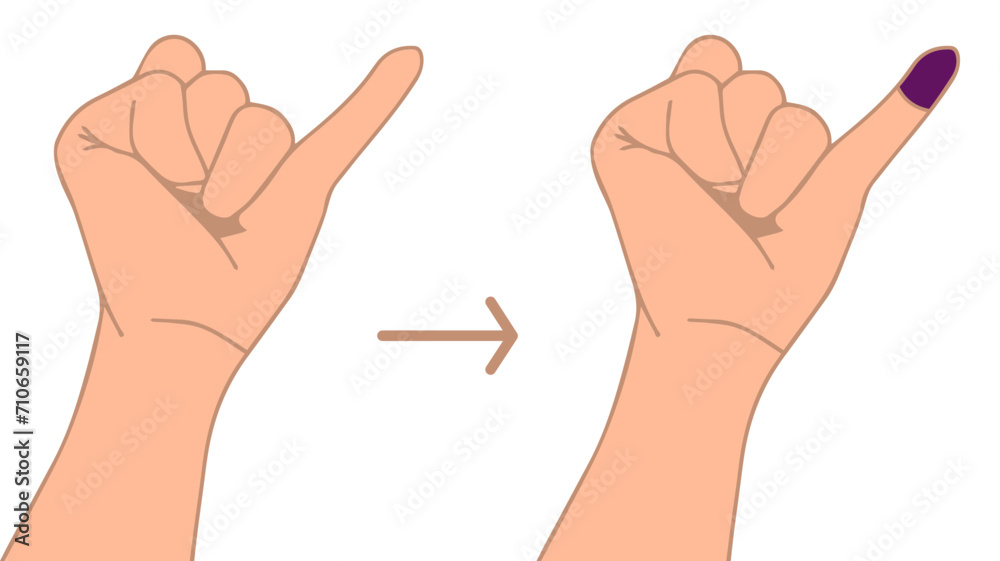 election finger ink before after, tinta jari pemilu sebelum dan sesudah ...