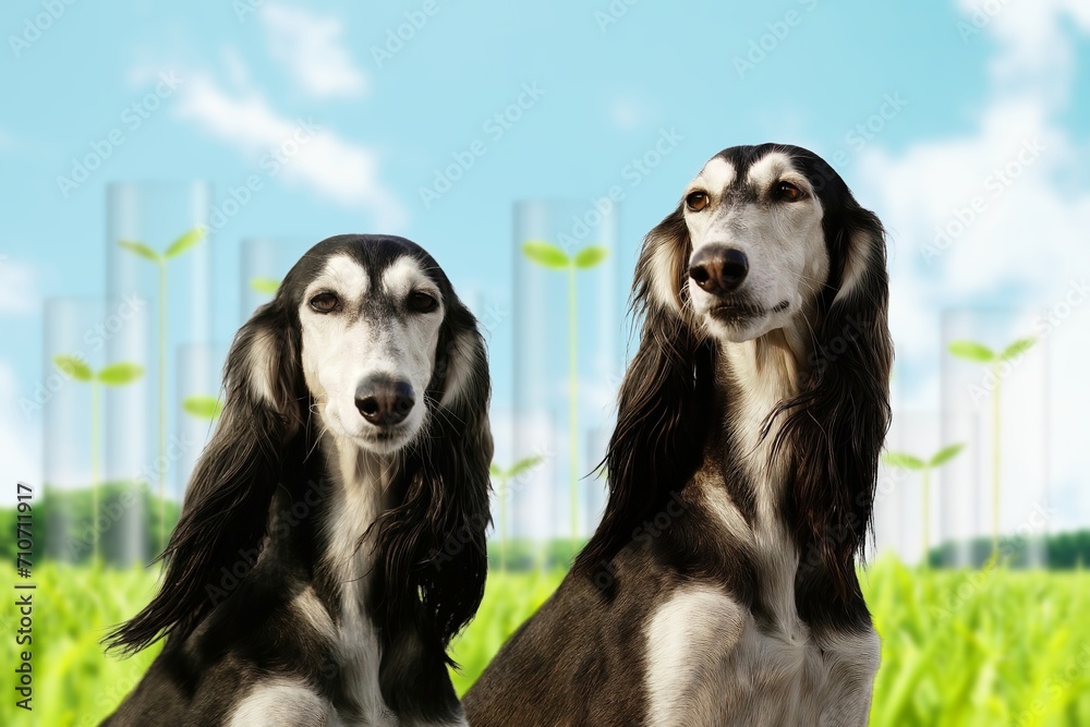 The Saluki, also known as the Persian greyhound, is perhaps the oldest ...