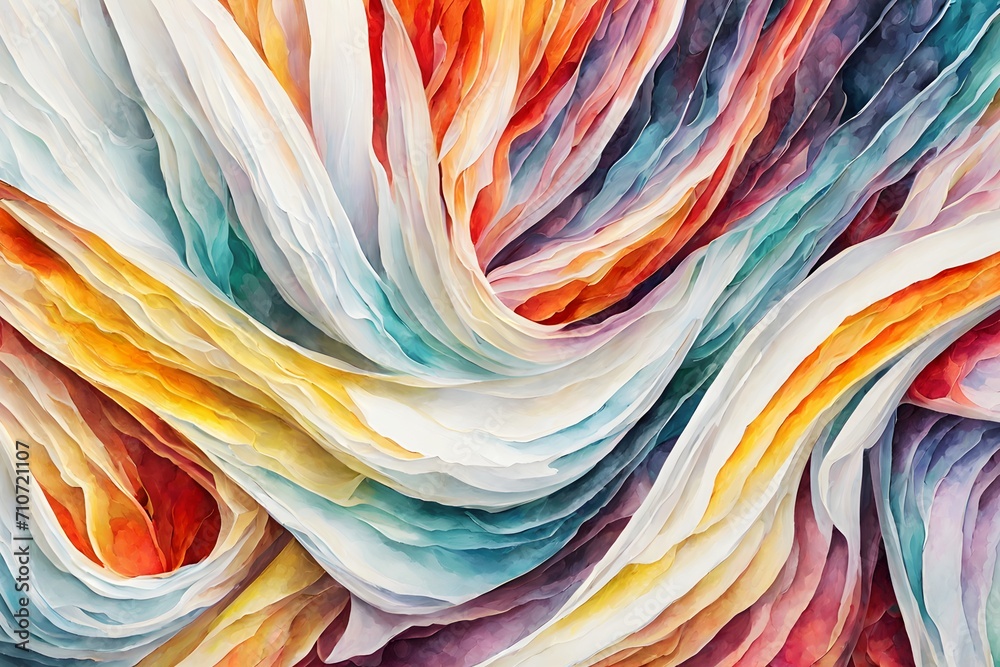 Masterpiece Bursting With Vibrant Vivid Chroma Colors, Gradients of ...