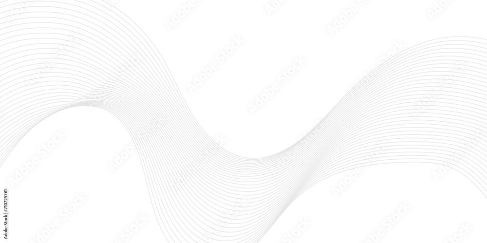 Modern abstract white wave digital geometric Technology, data science ...