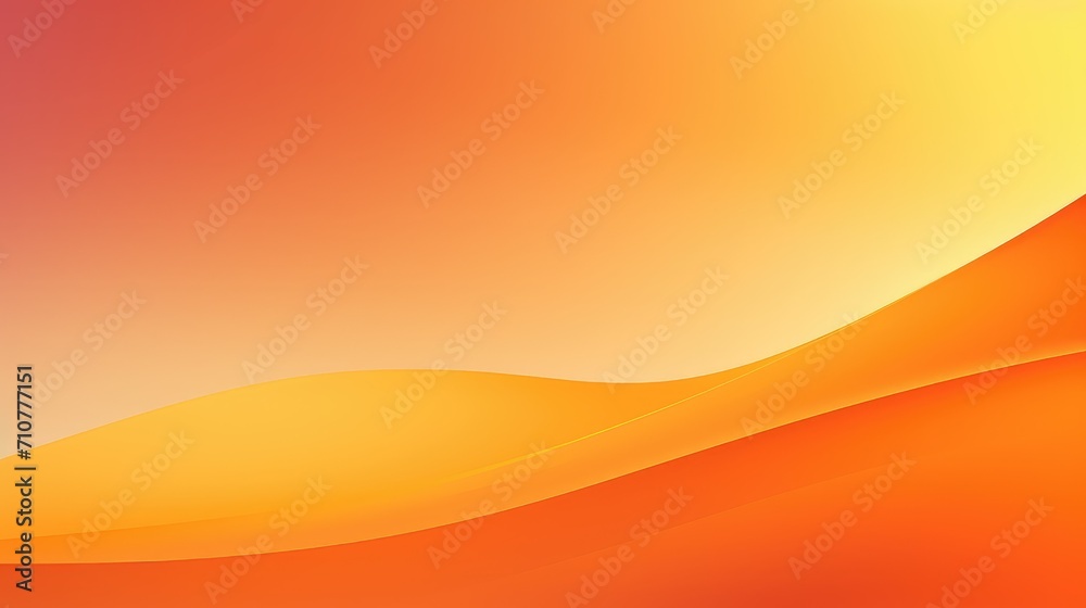 design template orange background illustration website flyer, poster ...