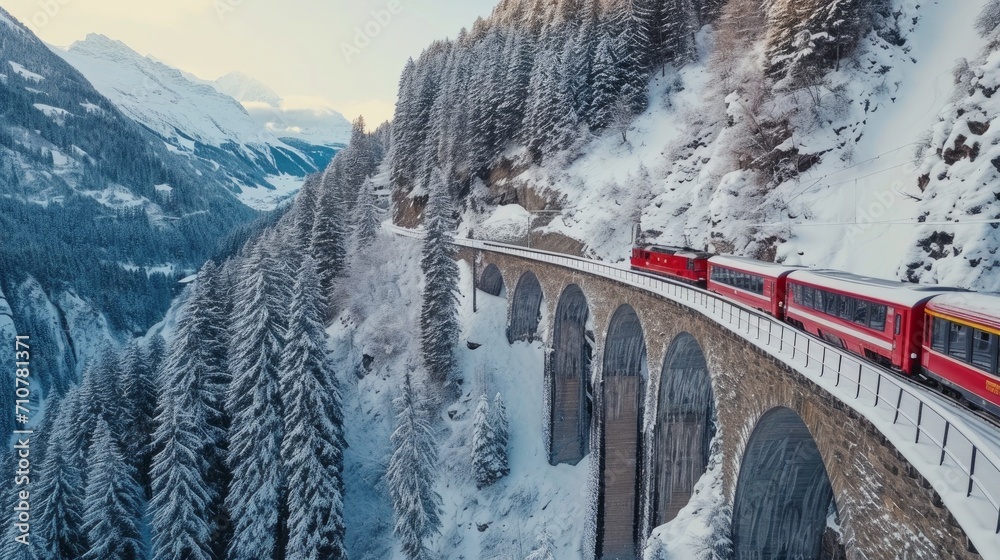 Landwasser Viaduct world heritage sight with luxury Glacier and Bernina ...