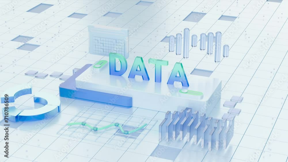 Digital Data Network binary code running,big data concept, dark blue ...