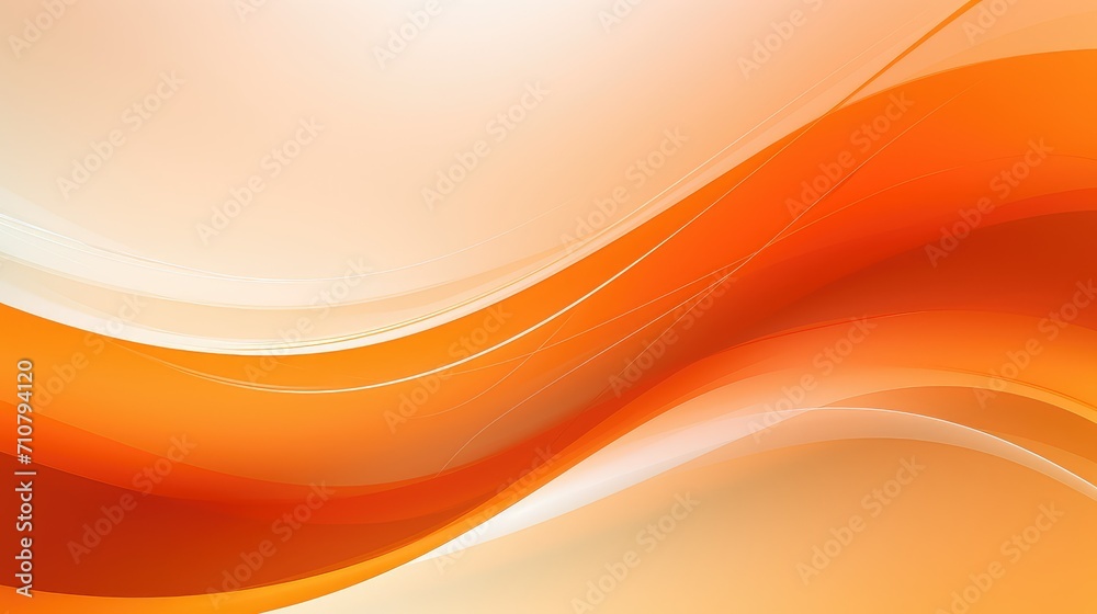 design template orange background illustration website flyer, poster ...