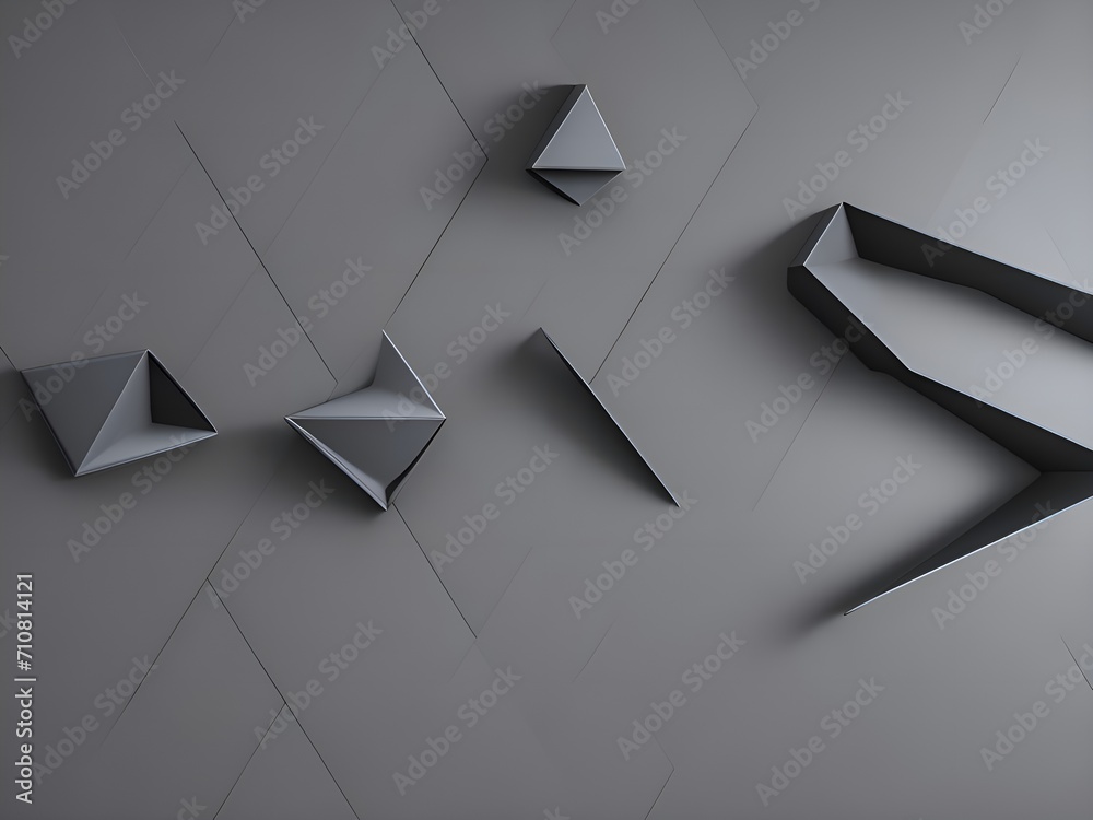 Futuristic, High Tech, dark background, with an offset square block ...