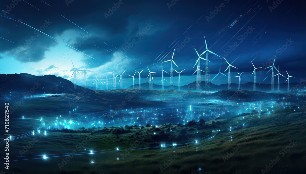 Wind Energy for a Sustainable digital Future, banner, Digital ...