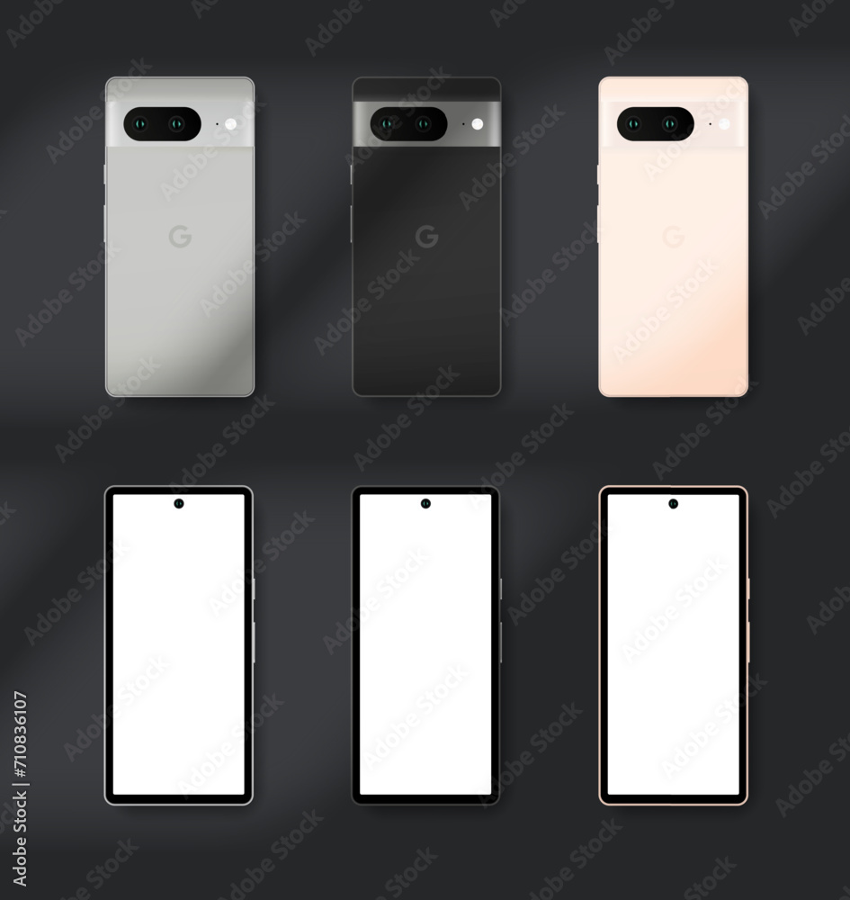 Smartphone Google Pixel 8. Editorial set of Google Pixel 8. Phone ...