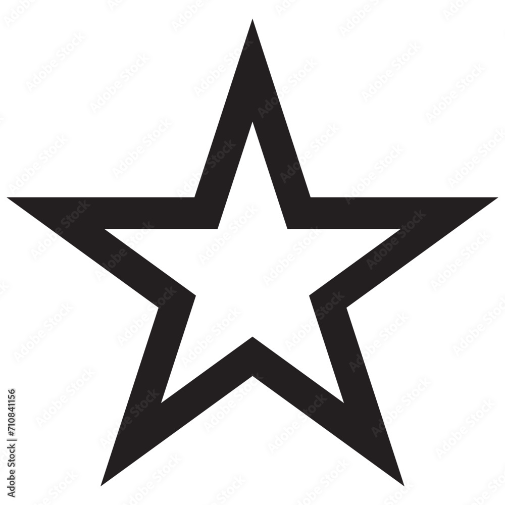 Vecteur Stock Rounded Double Five Point Star Icon.Double five point ...
