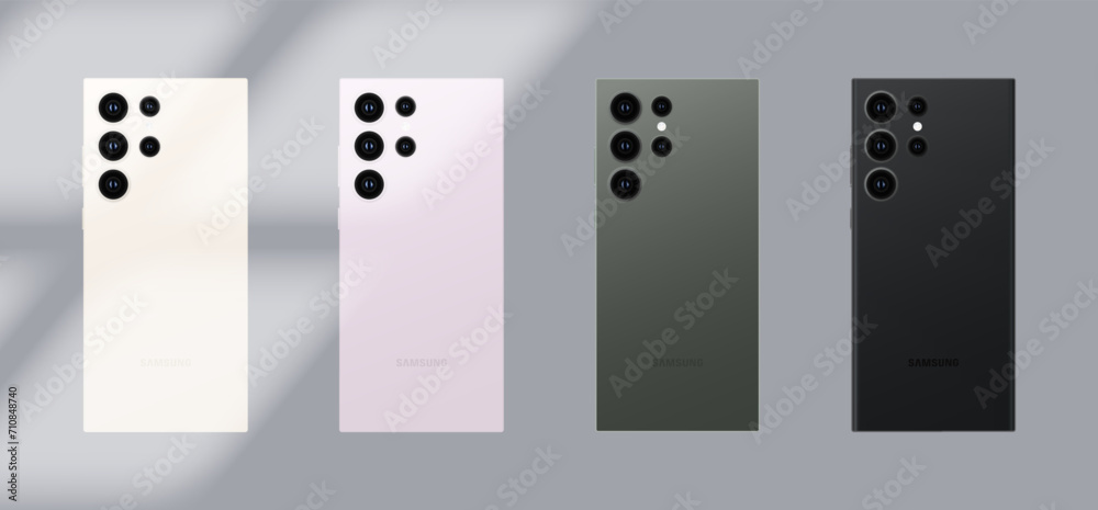 Samsung Galaxy S23 Ultra smartphone. Beige, Lavender, Green, Phantom ...