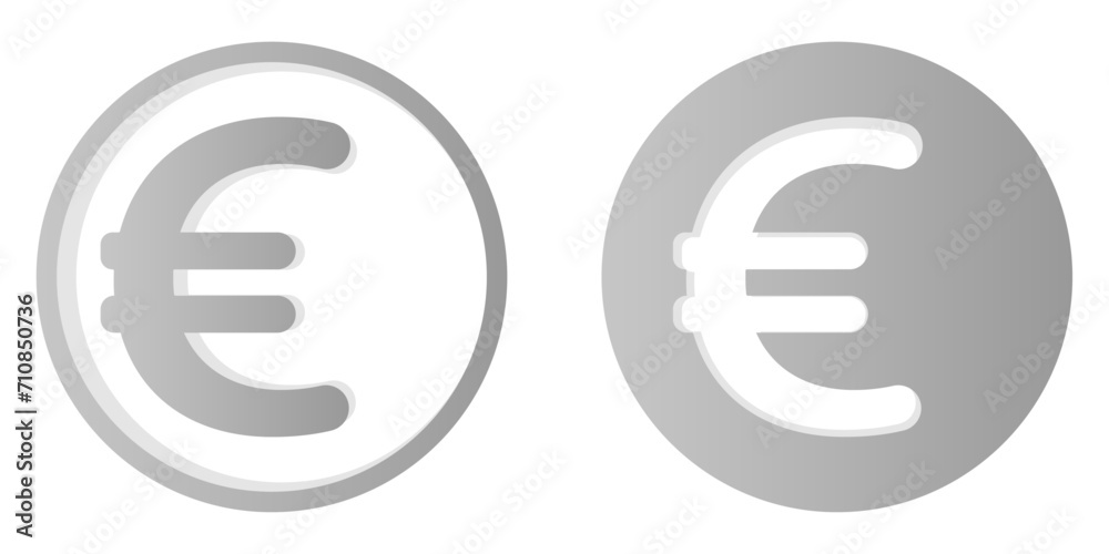 Euro sign. Europe euro. Coin icon. Euro symbol. Vector money symbol ...