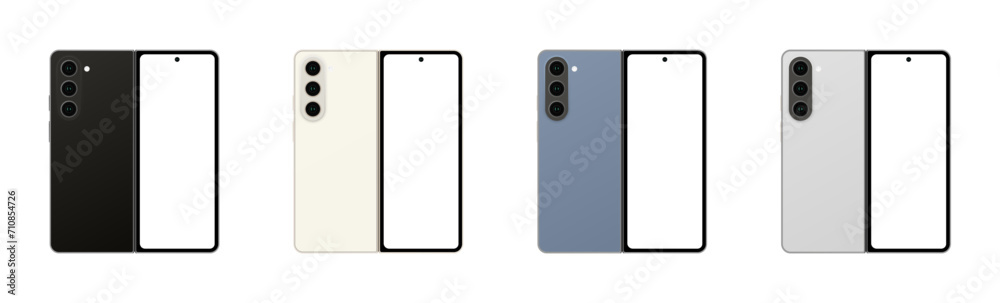 Smartphone Samsung Galaxy Z Fold5 mockup. Samsung Galaxy Z Fold5 ...