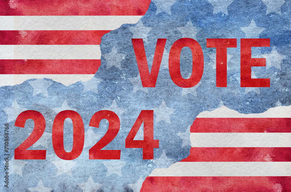 2024 United States Presidential Election. Beautiful invitation card for ...