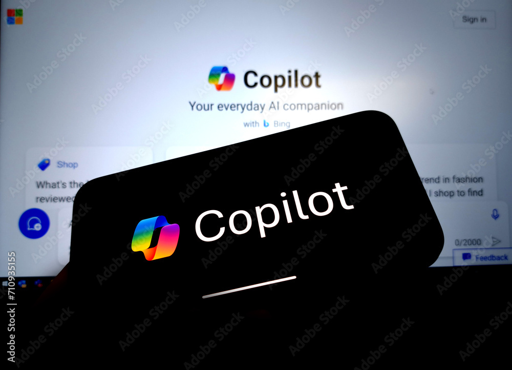 Foto de Microsoft Copilot Artificial Intelligence Assistant For Applications And Services do ...