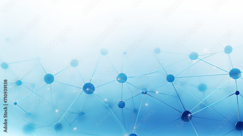 The abstract blue blurred geometry wireframe network and connecting ...