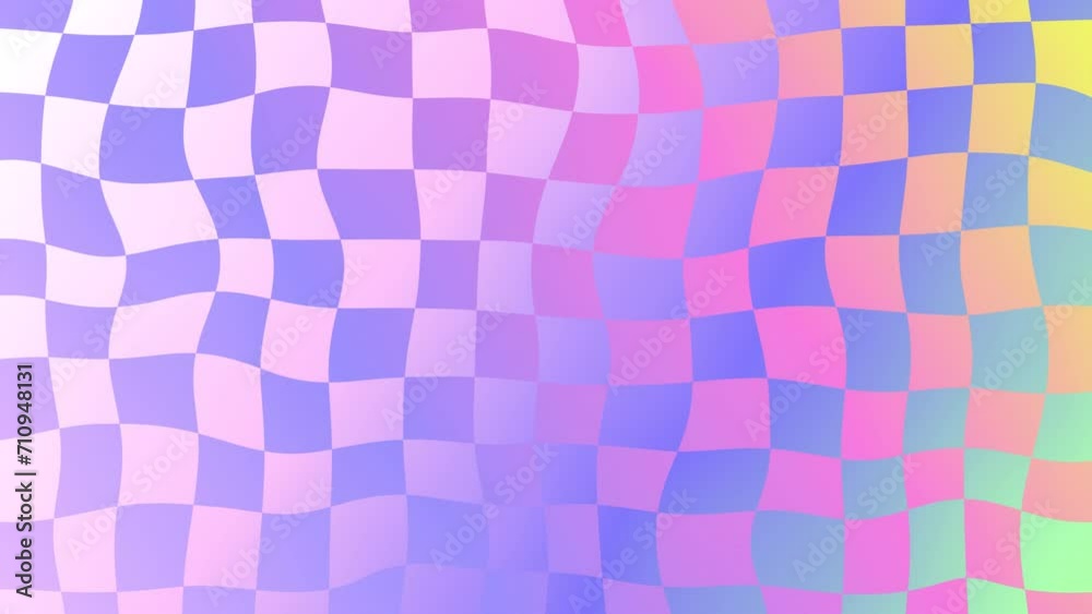 Abstract checker background. holographic, iridescent design looped ...