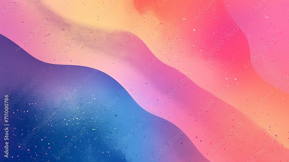 Colorful gradients combined with abstract, organic shapes and a retro ...