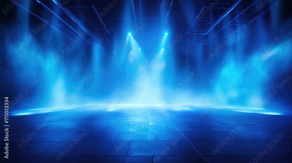 fun blue party background illustration vibrant lively, music dance ...