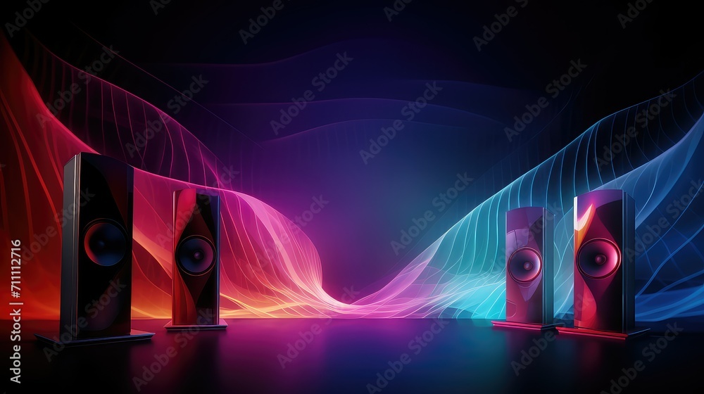 audio sound innovation background illustration music noise, design ...