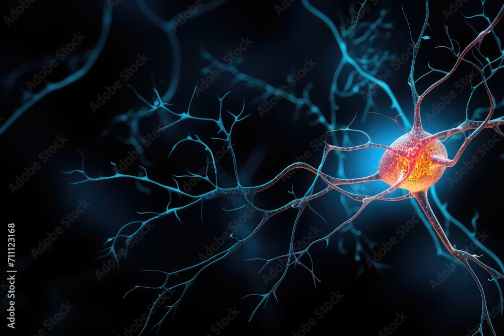 Anatomy brain nerve cells. Neuronal Mind Cell Network Neurons elongated ...