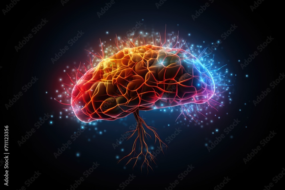 Anatomy brain nerve cells. Neuronal Mind Cell Network Neurons elongated ...