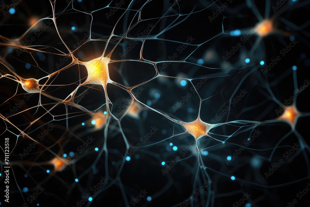 Anatomy brain nerve cells. Neuronal Mind Cell Network Neurons elongated ...