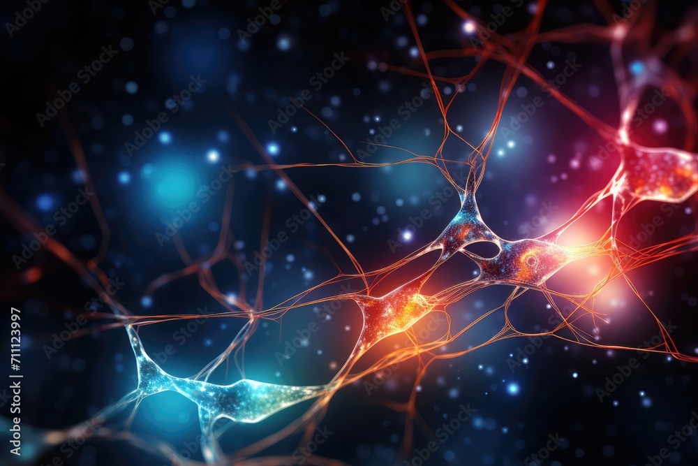 Human Brain Energy vibrant Brain Bulb light bulb. Neuronal network ...