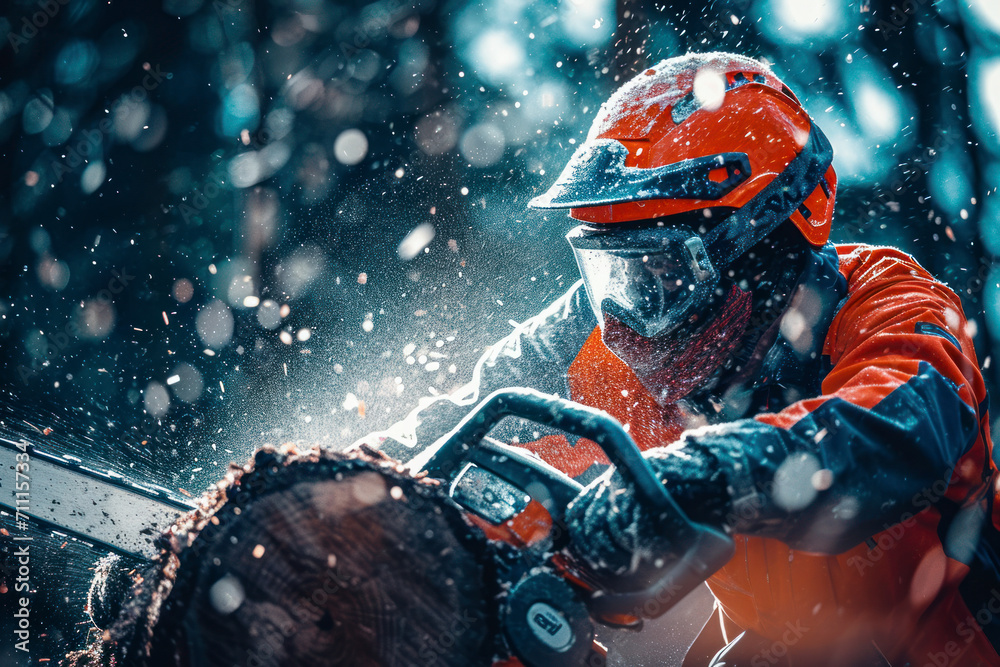 Chainsaw safety gear, a visual image showcasing the importance of ...