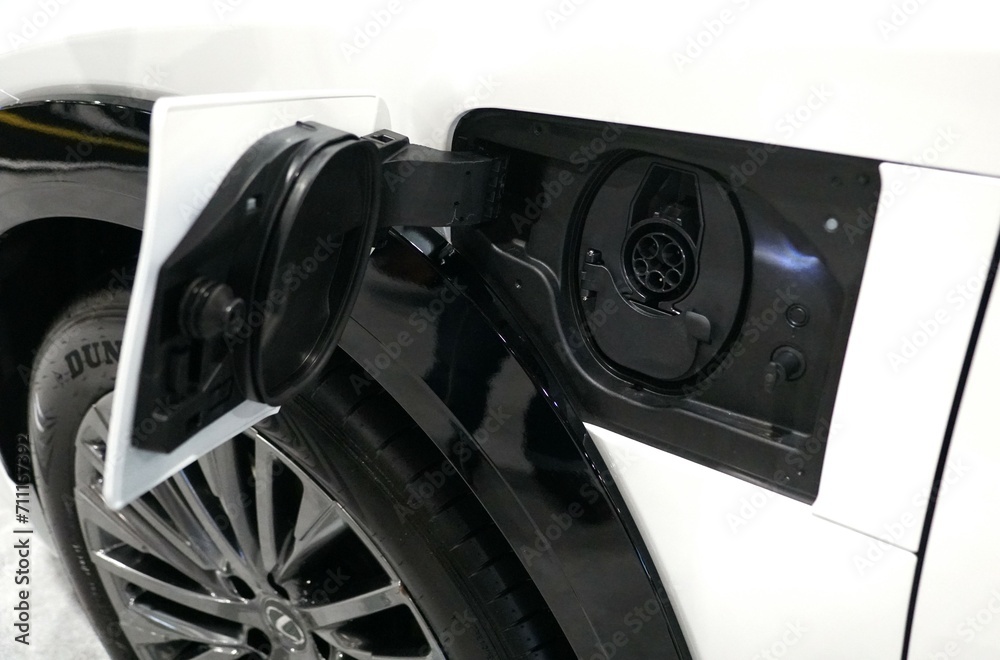 Philadelphia, Pennsylvania, U.S - January 14, 2024 - The charging port ...