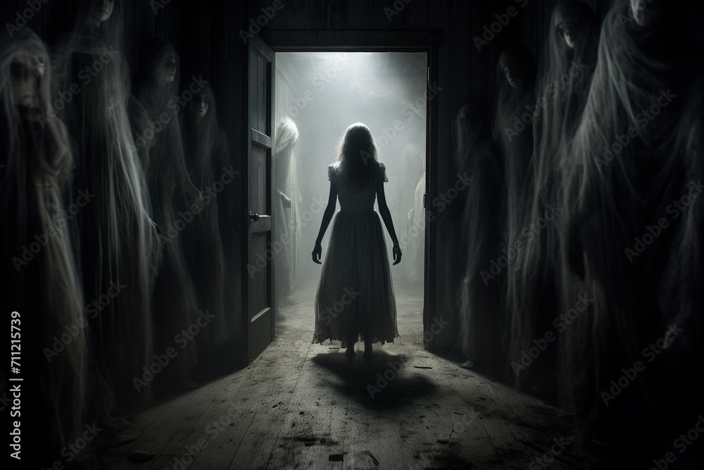 Culture and religion, states of mind, sci-fi and horror concept ...